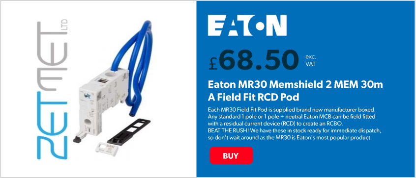 EATON MEM MR30 30MA FIELD FIT POD MEMSHIELD 2 RCD Residual Current ...