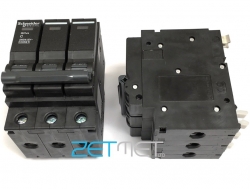 Square D QOvs QO350VSC10 50 Amp Triple Pole Type C 10kA 240/415V Miniature Circuit Breaker MCB ...