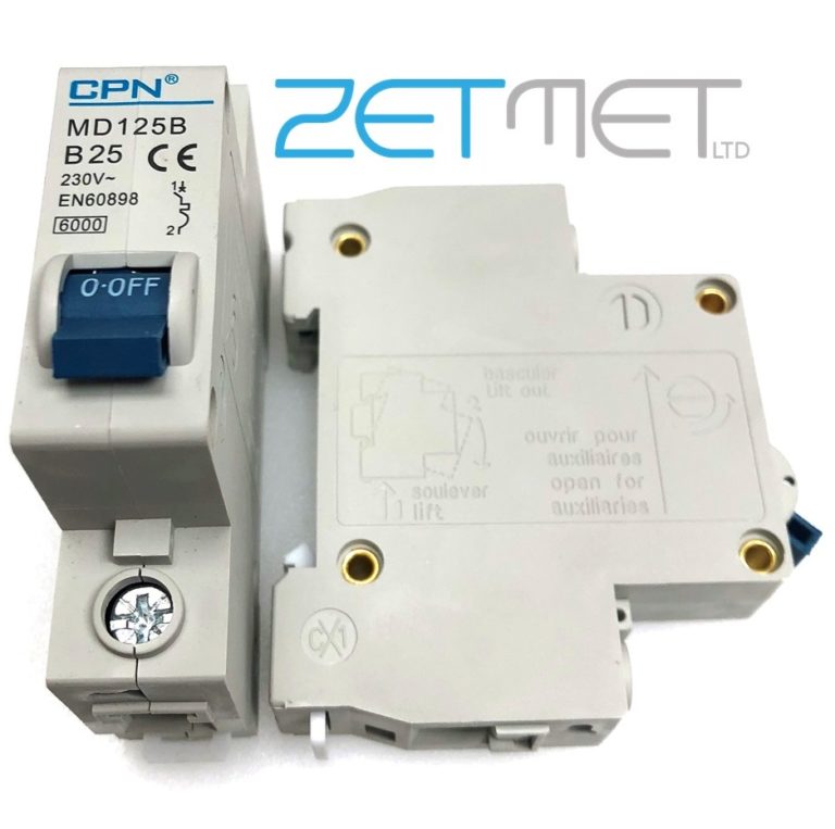 Cudis CPN MD125B 25 Amp Single Pole Type B 6kA 230V Miniature Circuit Breaker MCB | Electrical ...