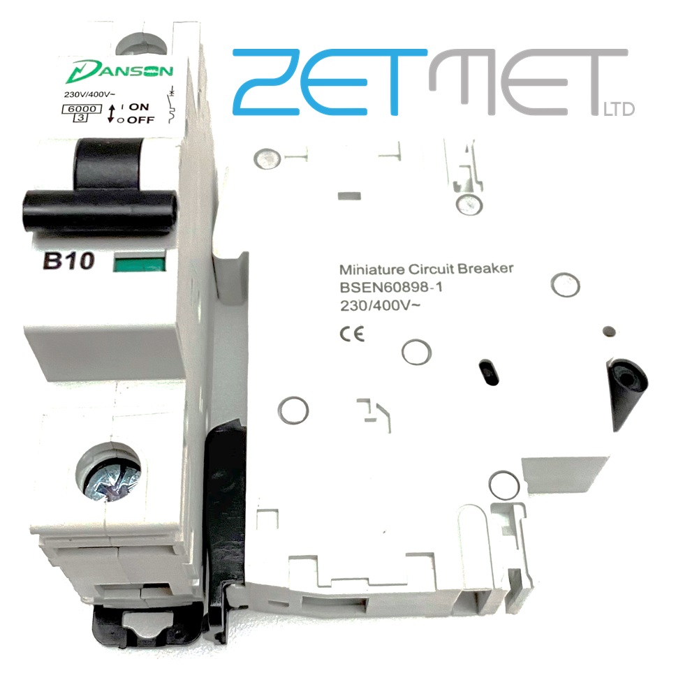 Danson Creator DBYB110 10 Amp Single Pole Type B 6kA 230V Miniature Circuit Breaker MCB ...