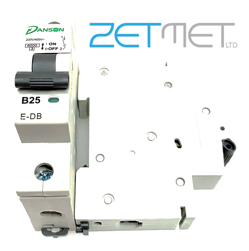 Danson Elegant E-DBYB125 25 Amp Single Pole Type B 6kA 230V Miniature Circuit Breaker MCB ...