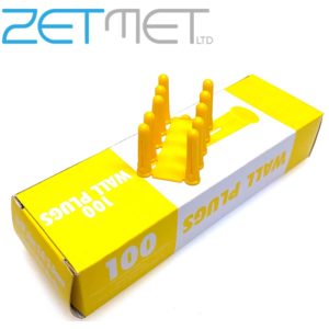 Yellow Plastic Wall Plugs 5mm (Pack of 100) | Electrical Discounted ...