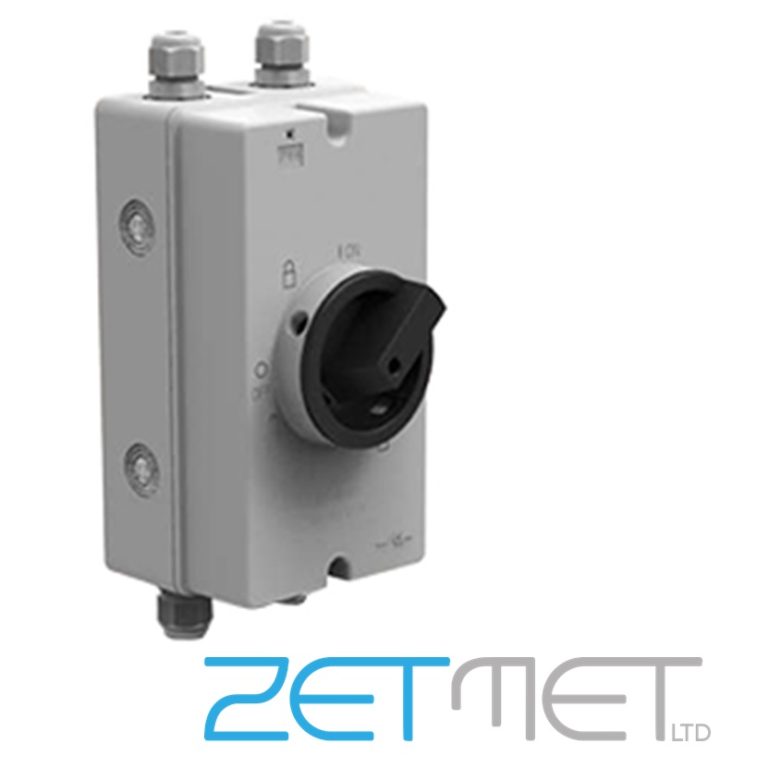 Hylec 32A 4 Pole DC Rotary Isolator Switch IP66 Enclosure | Electrical ...