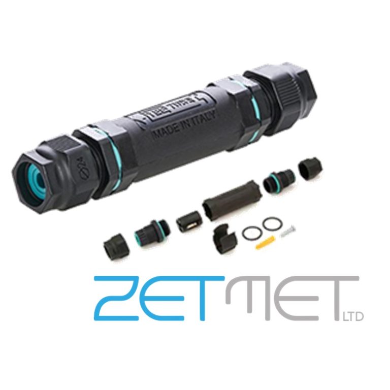 Hylec TeeTube 3 Pole In-Line 32A Cable Connector Weatherproof