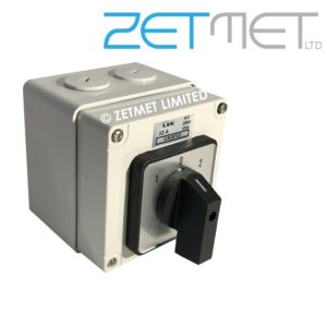 Live Electrical CS3P32 32 Amp 3 Position IP66 Enclosed Changeover Switch