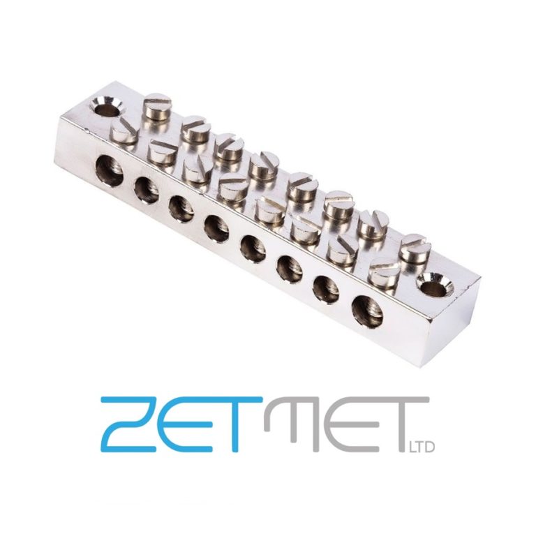 Niglon 8 Way Double Pole Brass Earth Terminal Block | Electrical ...