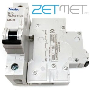 Newlec NLMB110B 10 Amp Type B Single Pole 6kA 230V Miniature Circuit Breaker MCB | Electrical ...