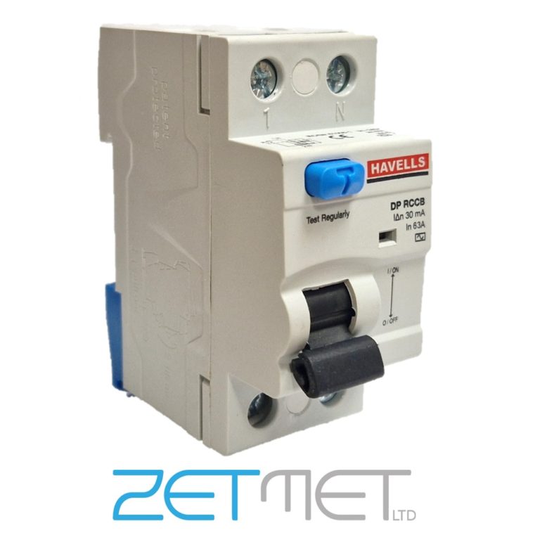 Havells HSM632R30 63 Amp Double Pole RCD 30mA 6kA 240V RCCB