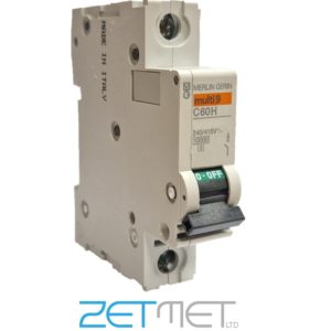 Merlin Gerin C60HC150 50 Amp Single Pole Type C 10kA 240V Miniature Circuit Breaker MCB ...