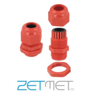 Red 20mm Domed Top Nylon Stuffing Cable Compression Gland IP68 M20 ...