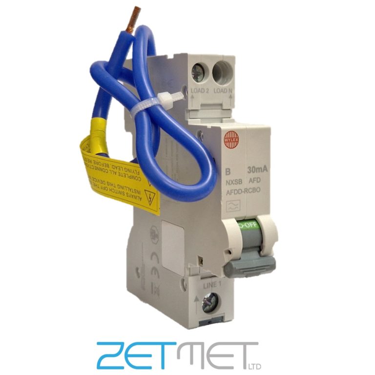 Wylex NXSB32AFD 32 Amp Type B Single Pole 30mA 230/240V Compact Miniature AFDD RCBO