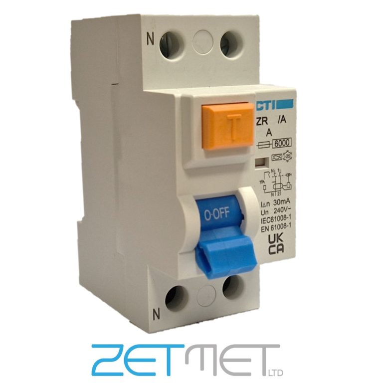 CTI ZR100/A 100 Amp Double Pole 30mA 6kA 240V Type A RCD