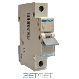 Hager MTN116 16 Amp Type B Single Pole 230V 6kA Miniature Circuit Breaker MCB