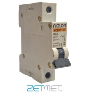 Niglon MCB6B132 32 Amp Single Pole Type B 6kA 230V Miniature Circuit ...