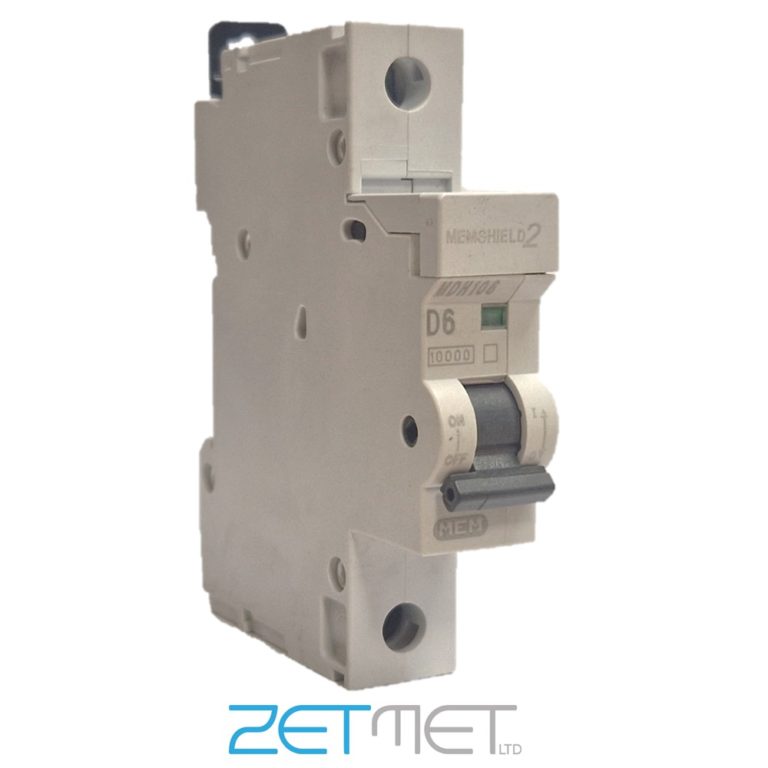 MEM MDH106 6 Amp Type D Single Pole 240V 10kA Memshield 2 Miniature ...