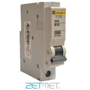 Square D QOE QO110EB10 10 Amp Type B Single Pole 240V 10kA Miniature Circuit Breaker MCB ...