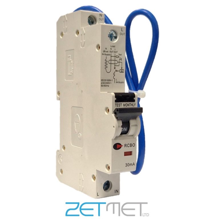 Control Gear Direct (CGD) RCBO-16/30/SP 16 Amp Type B Single Pole 6kA ...