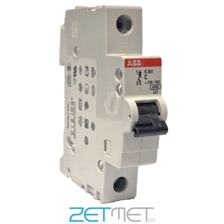 ABB S201-C40 40 Amp Single Pole Type C 6kA 230V System Pro M Compact Miniature Circuit Breaker MCB