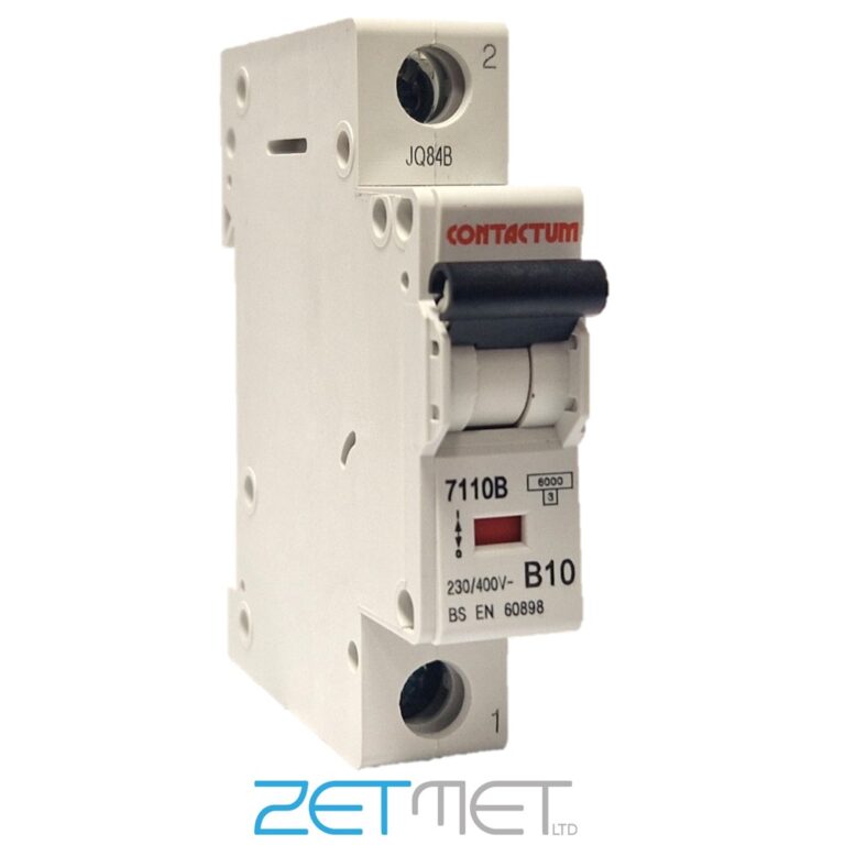 Contactum 7110B 10 Amp Single Pole Type B 6kA 230V Miniature Circuit Breaker MCB