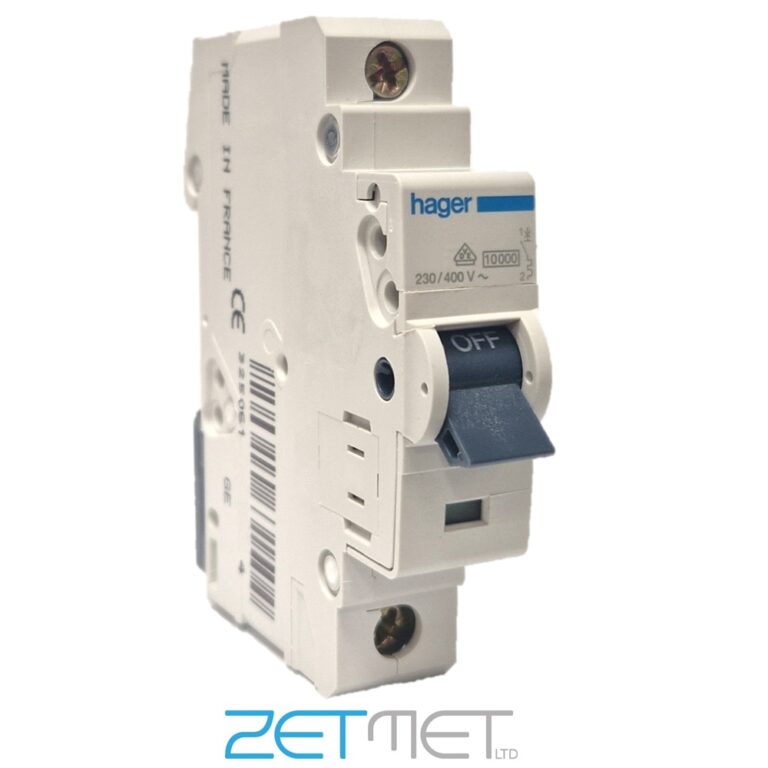 Hager NC140 40 Amp Single Pole Type C 10kA 230V Miniature Circuit Breaker MCB
