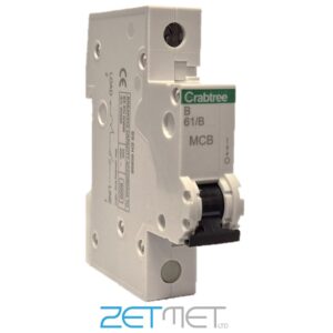 Crabtree Starbreaker 61/B10 10 Amp Single Pole Type B 6kA 230V Miniature Circuit Breaker MCB
