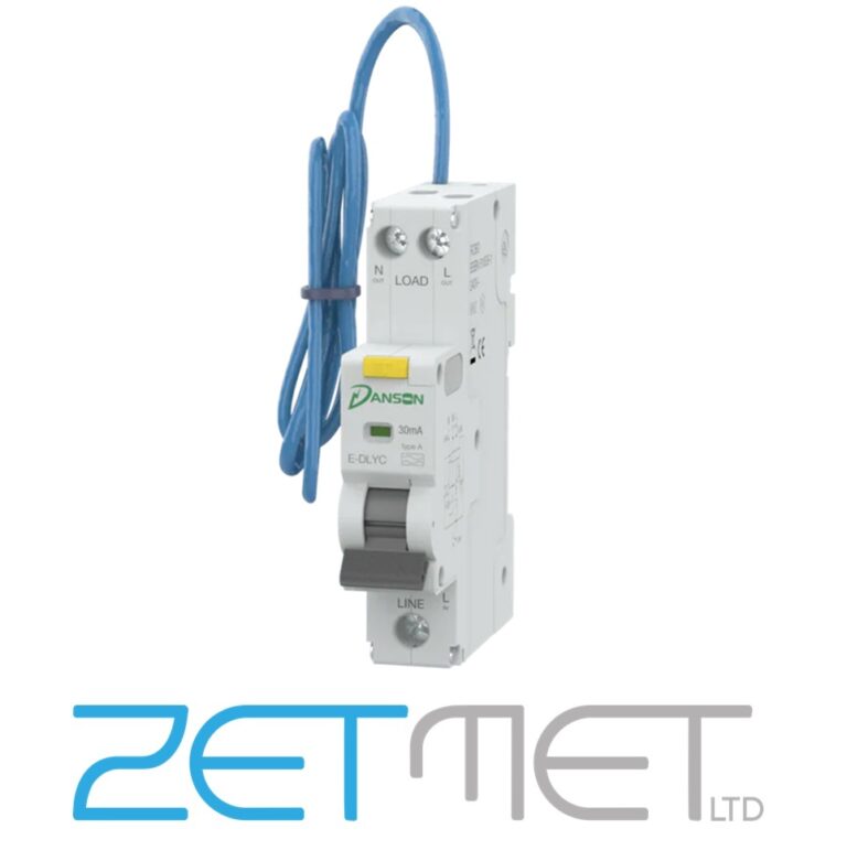 Danson Elegant E-DLYC2132 32 Amp Single Pole B Curve 30mA 230V Compact Switched Neutral Type A RCBO